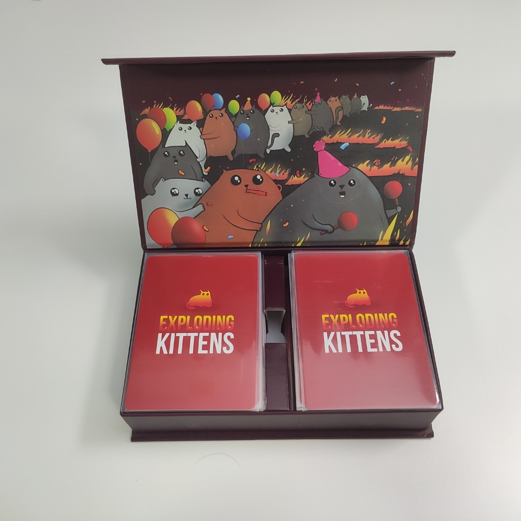 Exploding kitten board game [Card | Cat/Meow] (Used) | Shopee Malaysia