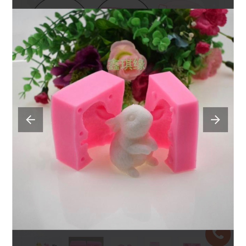 Silicone Block Shaped Full Body Rabbit Jelly Mold | Shopee Malaysia
