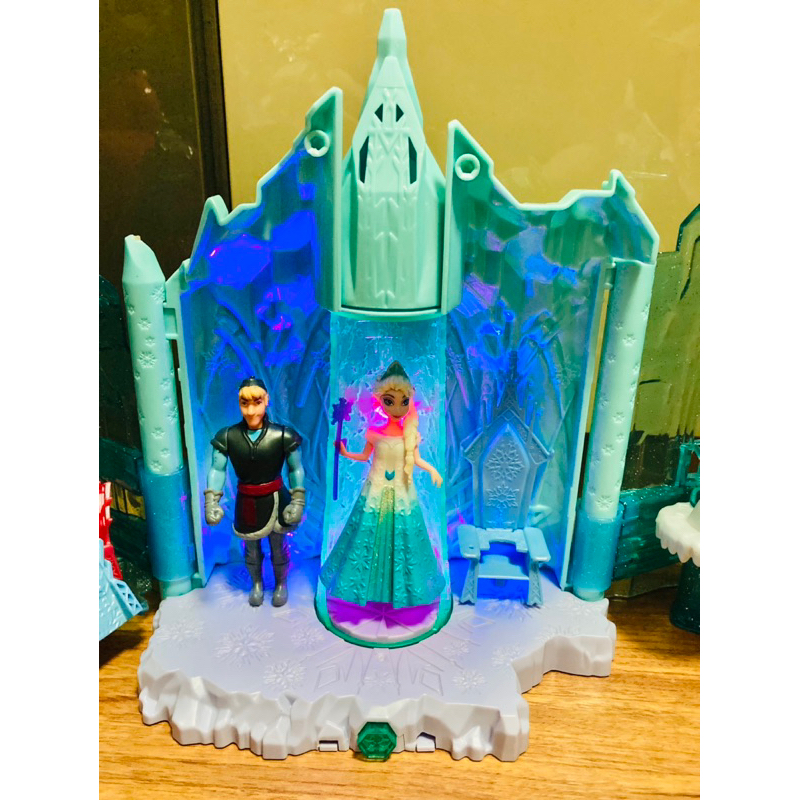Elsa Princess Castle With Lights Mattel Disney Frozen Small Doll and ...
