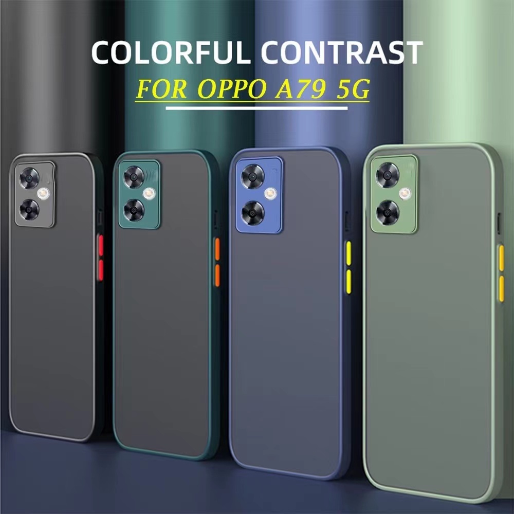 TPU Case Matte Color Edge Camera With 5 Colors For Oppo A79 A79 5G ...
