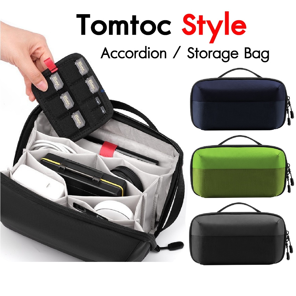 Tomtoc Style Accordion Storage Bag Camera Electronics Carrying Case ...