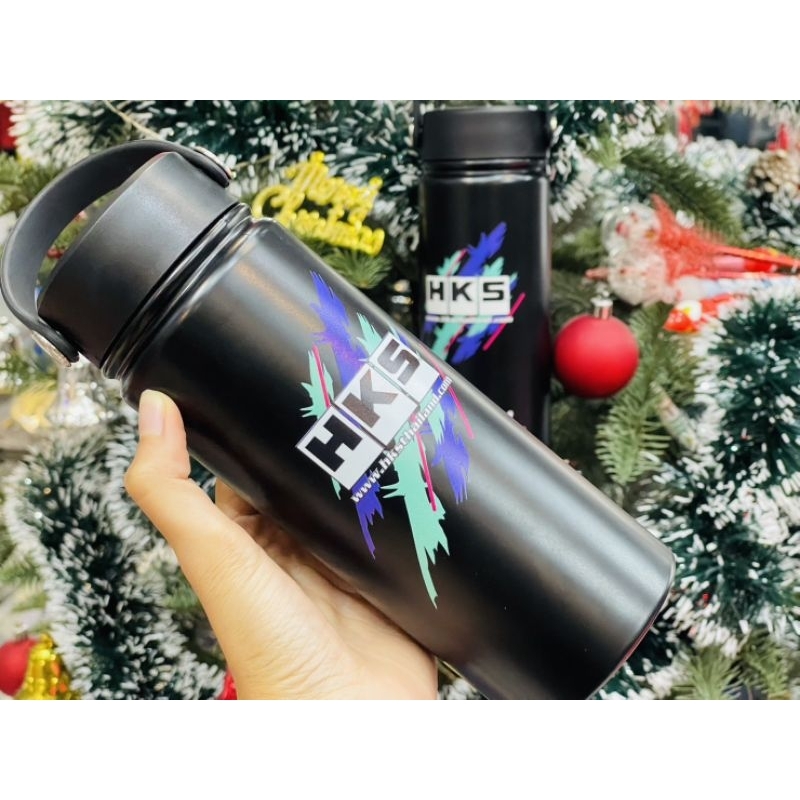 Original HKS Cold Cup Bottle 550 ml Ice Flask Hot Water Thermos Mug ...