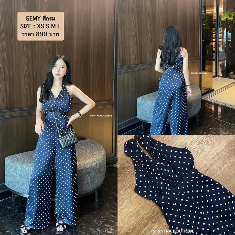 Tra Label Work Polka Dots Smooth Elegant Satin Very Cheap (Second-Hand ...