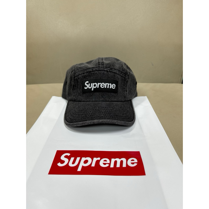 Supreme Denim Cap Dark Black | Shopee Malaysia