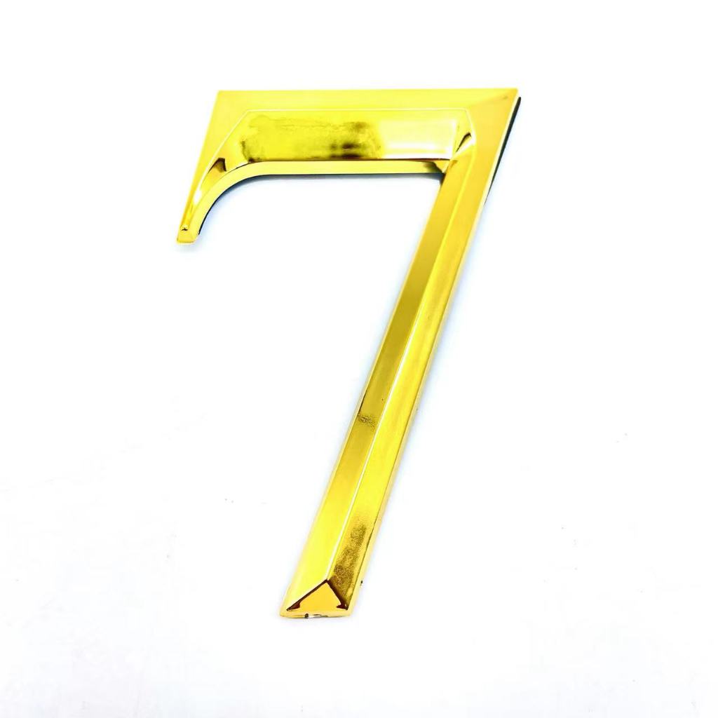 3D Gold Number Stickers With 0-9 Marks And M-Shape Modern Style Stick ...
