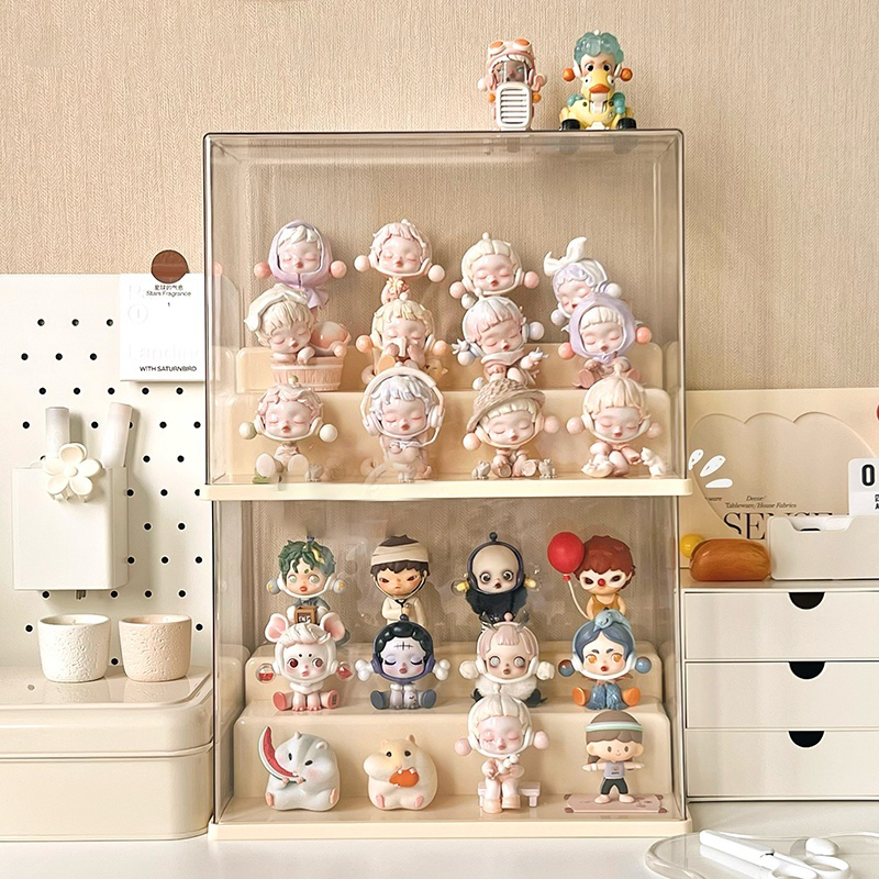 Rimo Acrylic Model Shelf Figure Box Cabinet Doll Display Stackable ...