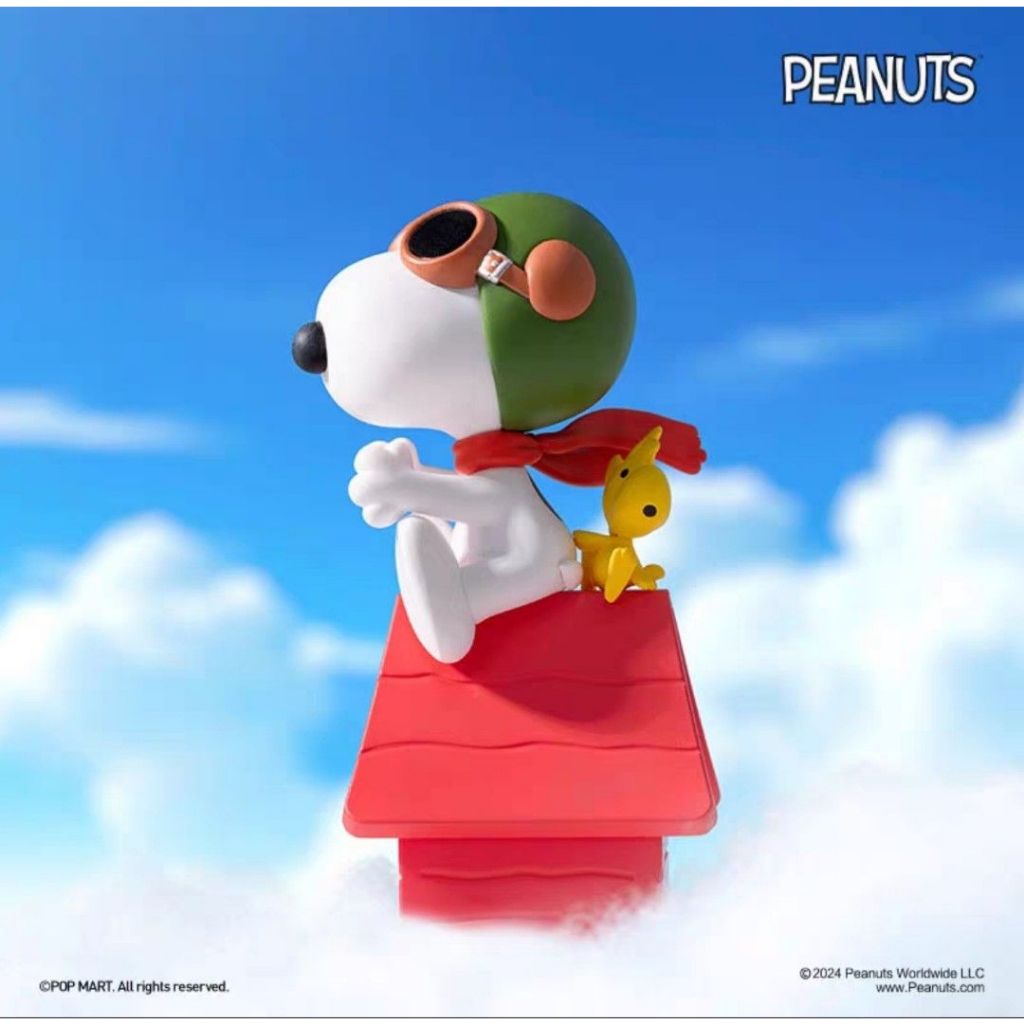 POP MART Secret Snoopy The Best Friends Series flying Ace Check Card ...