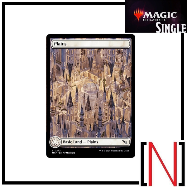 [MTG][Single][MKM] Plains Basic Land Level [English] | Shopee Malaysia