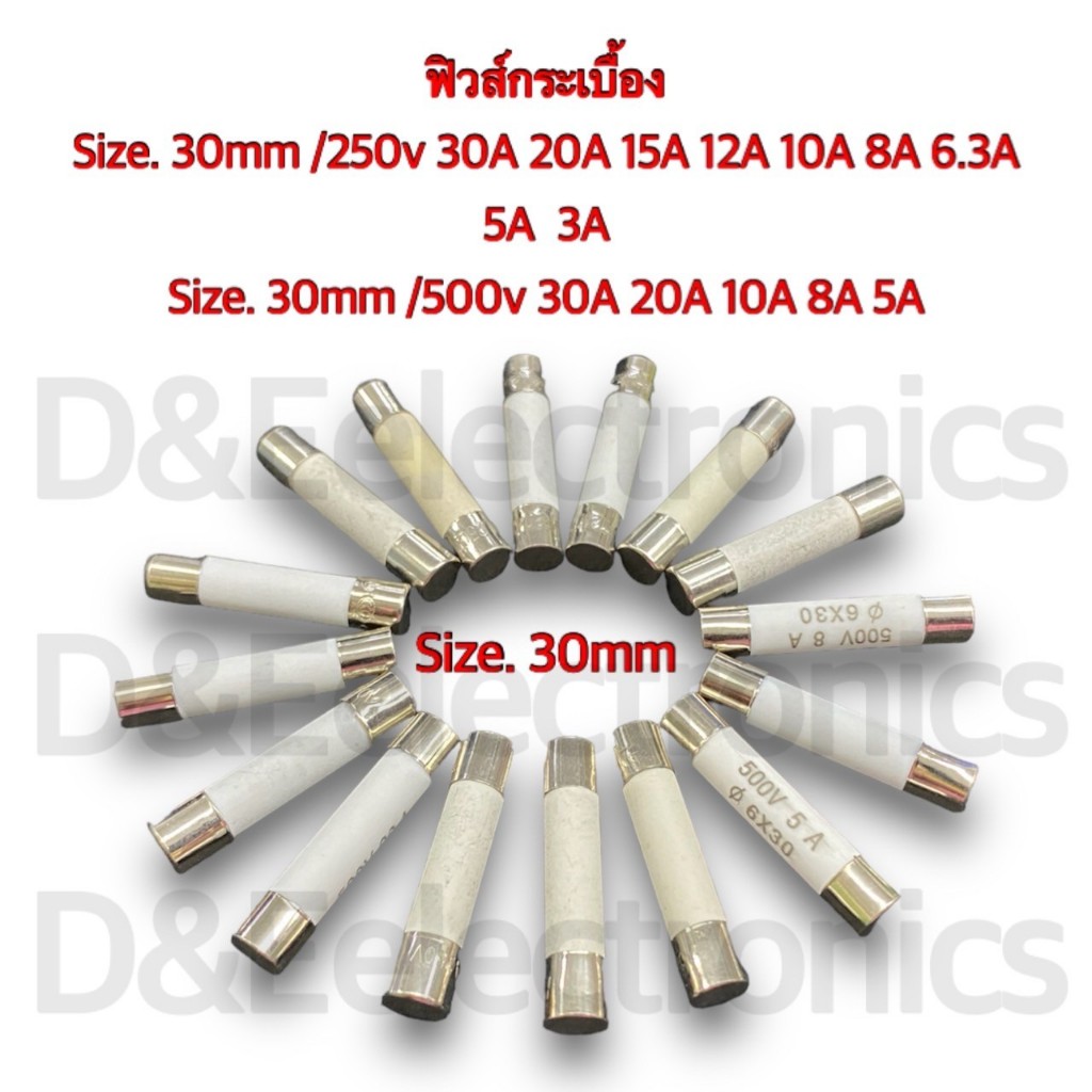 Fuse Tile Size.30mm /250v (1 Order/Per 1 Piece) | Shopee Malaysia