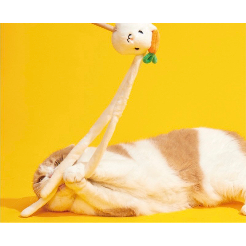 Wooden Falling Cat Flap Long-Eared Rabbit Wood Lure | Shopee Malaysia