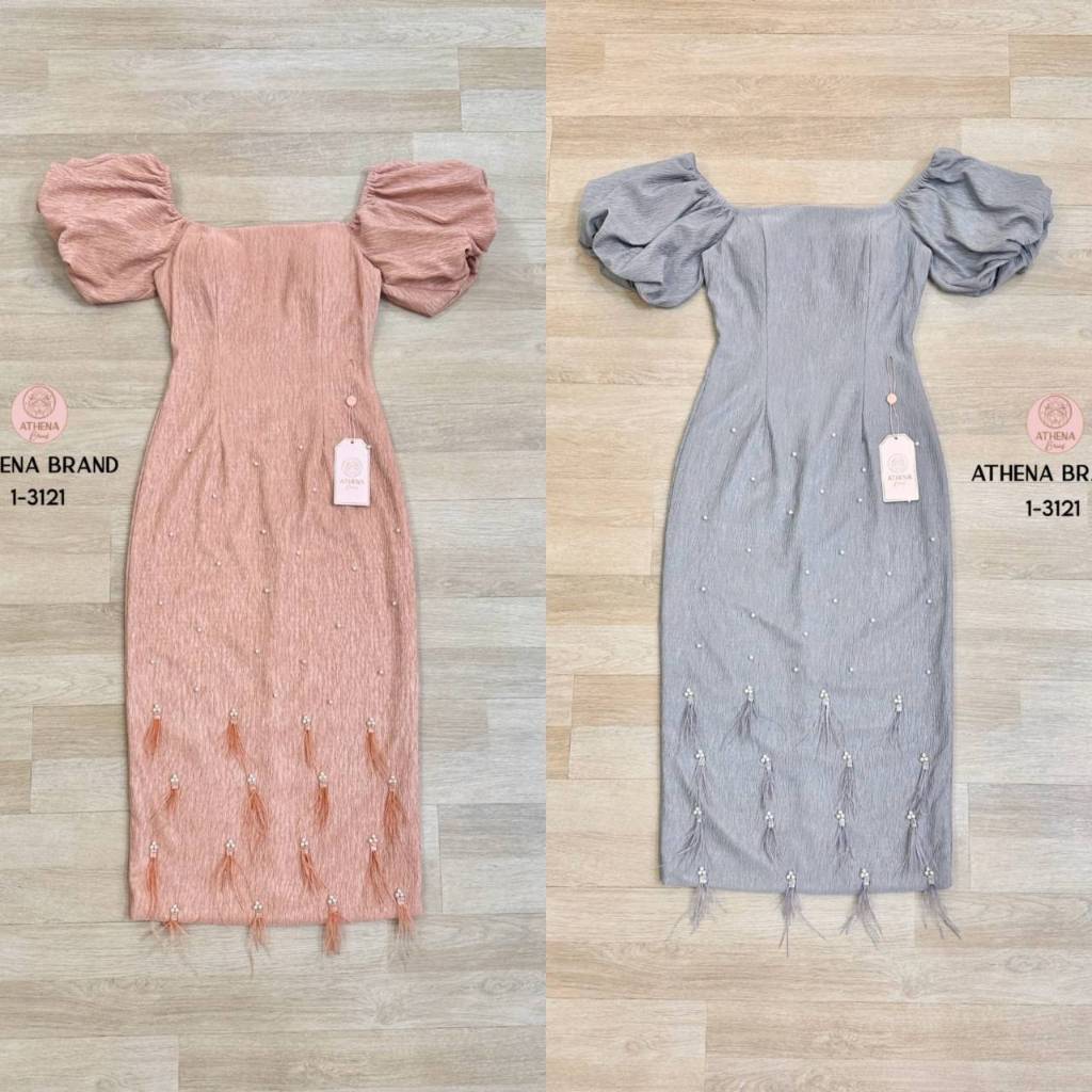 Athena41 42 Dress The Most Elegant Design Decorated With Puffy Sleeves ...