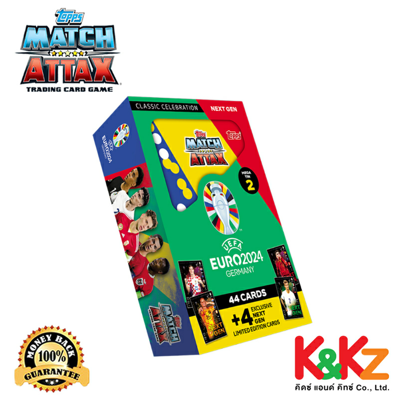 Topps EURO 2024 Match Attax-Mega Tin 2-Next Gen/Attack Football 2024 ...