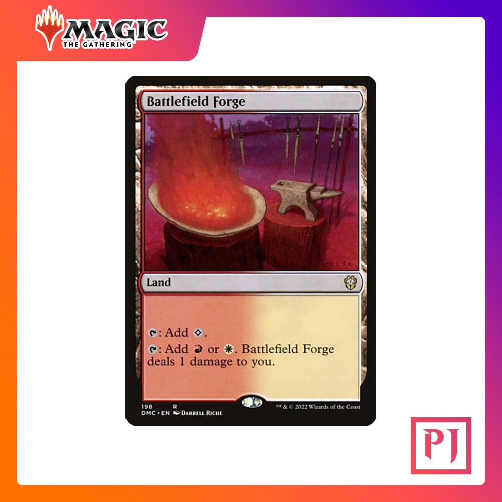 [MTG] Battlefield Forge [DMC] [LAND] [RARE] [NORMAL] [ENG] (Magic Card/Magic the Gathering ...