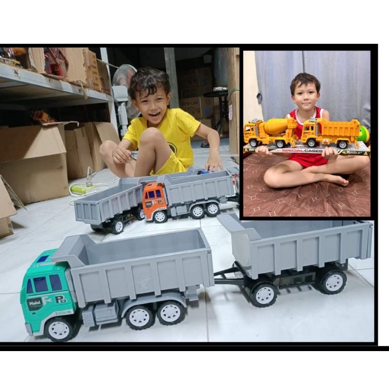 Tipper Car Toy 10 Wheel Bus Ten 10 Handle Trolley | Shopee Malaysia