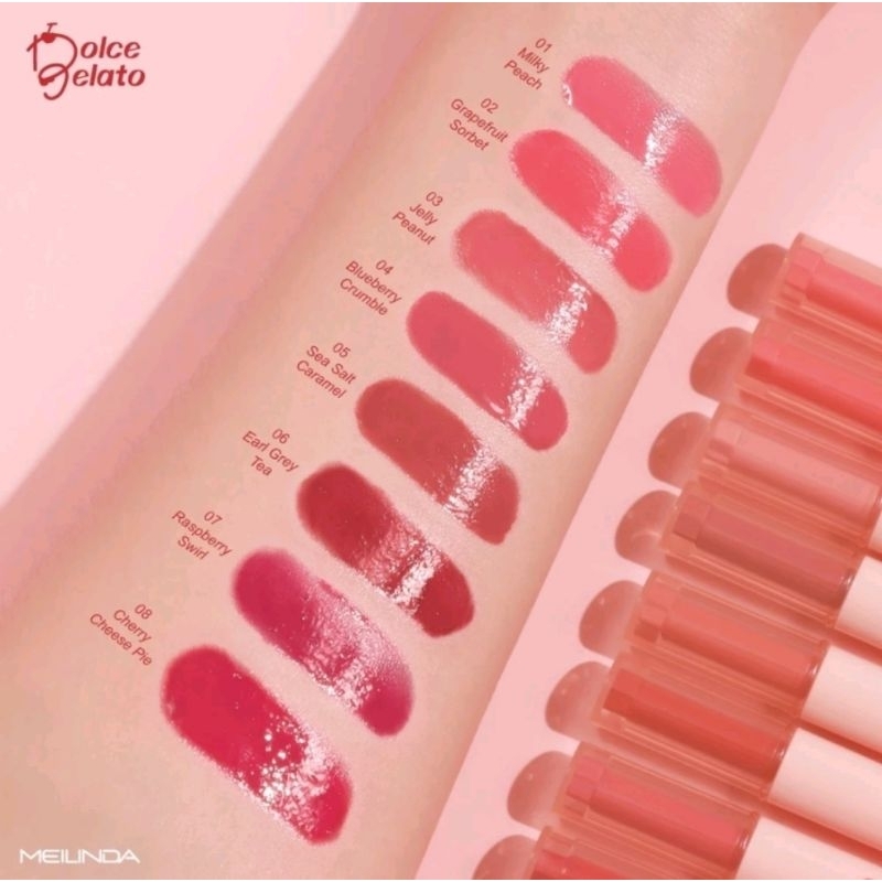 0MEILINDA Dolce Gelato (Lip Gloss) (MC2075) Luscious Lip Gloss Plumper ...