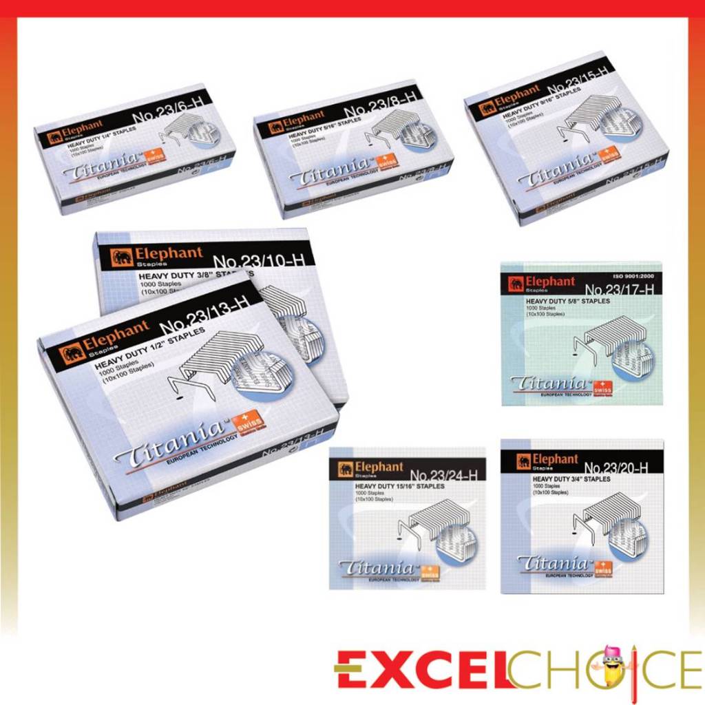 * Buy 259 Baht Free Sticko note * Elephant Staple Titania No.23 (1 Box ...