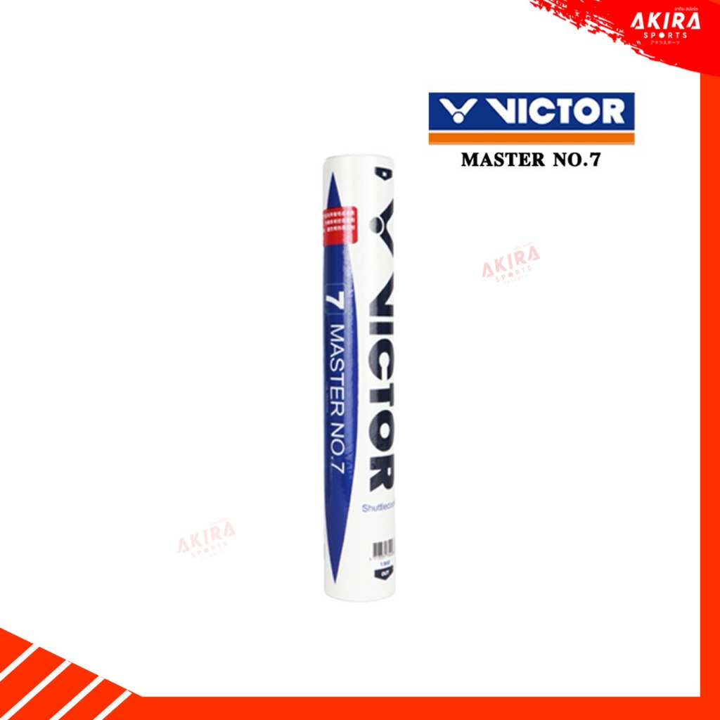 VICTOR Badminton Shuttlecock MASTER NO.7 Speed76 (1 Tube 12 Pcs ...