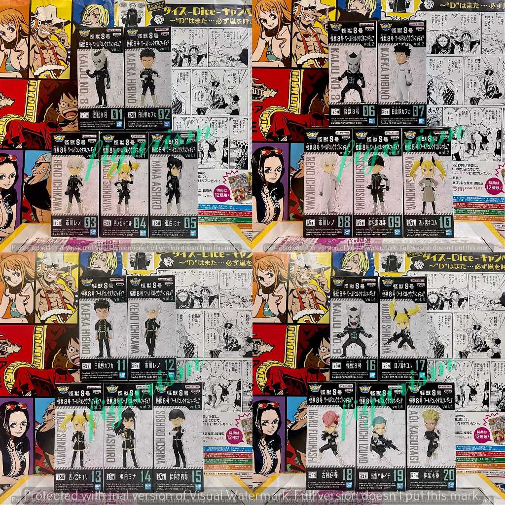 WCF No.8 Kaiju No. 8 Vol.1 2 3 4 Types Authentic Japan | Shopee Malaysia