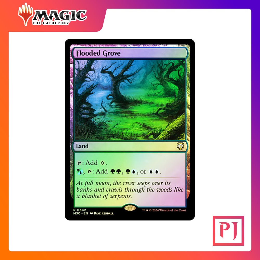 [MTG] Flooded Grove (Ripple FOIL) [M3C] [LAND] [RARE] [FOIL] [ENG ...
