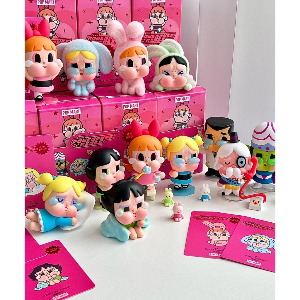 POPMART The Powerpuff Girls Series Doll Garage Kit Blind box Sleepy ...