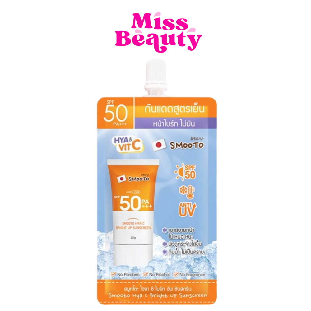 (1 Pack) New! Smoothto Sunscreen Hya C Bright Up Apply To The Face The ...