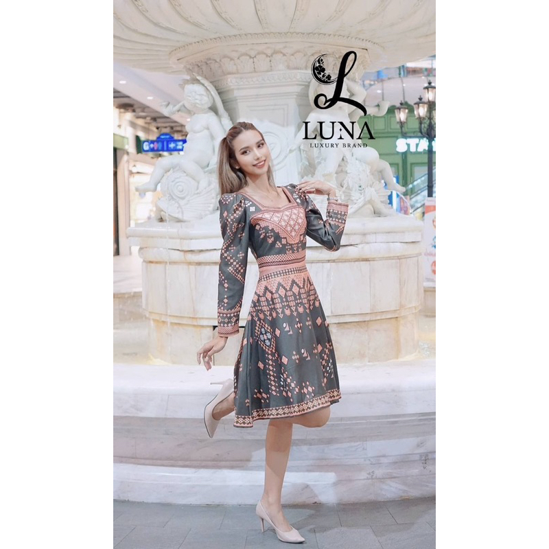 Thai Dress Glued Fabric Very Beautiful Work Label luna | Shopee Malaysia