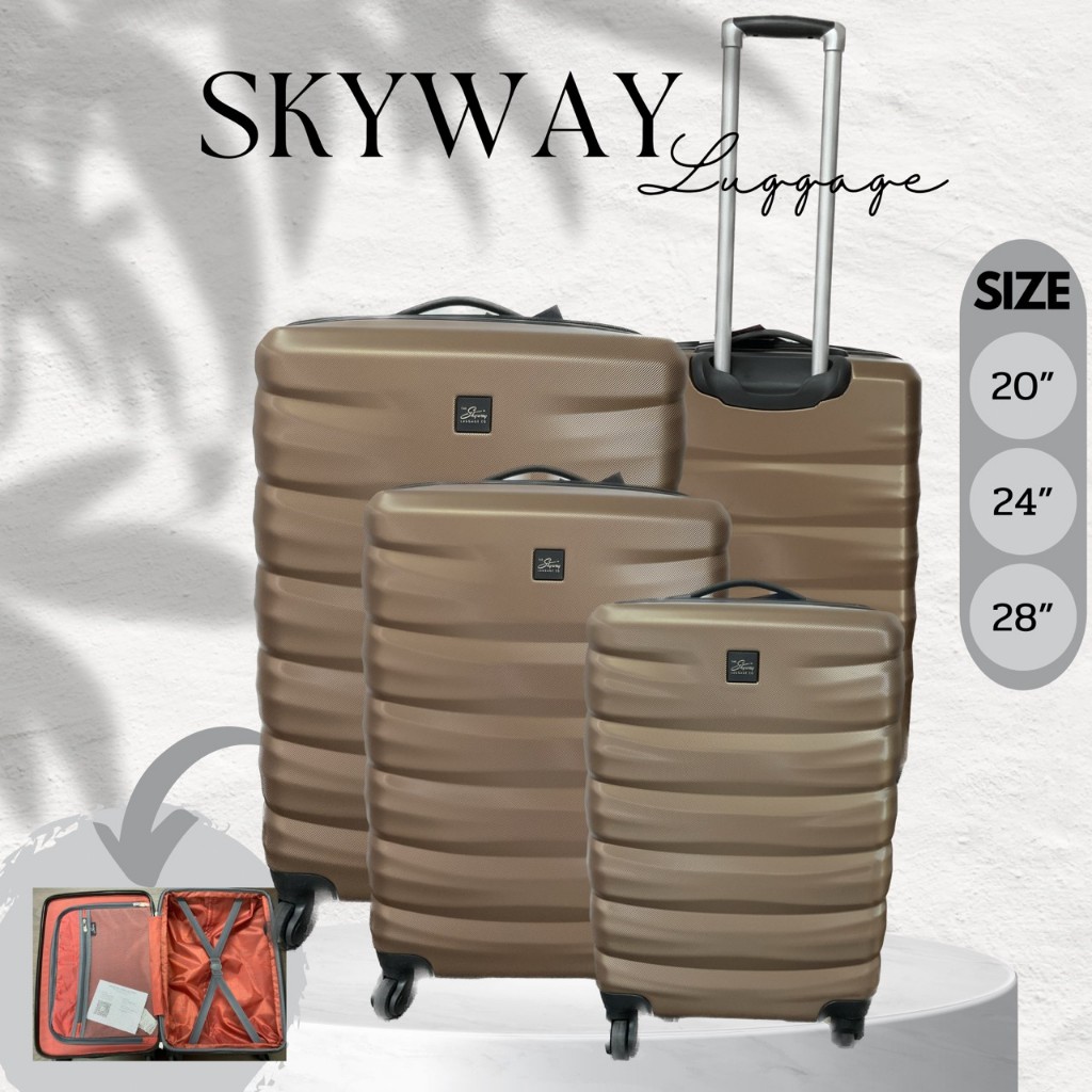 Travel "SKY" Trolley Case Luggage (Gold Colour) | Shopee Malaysia
