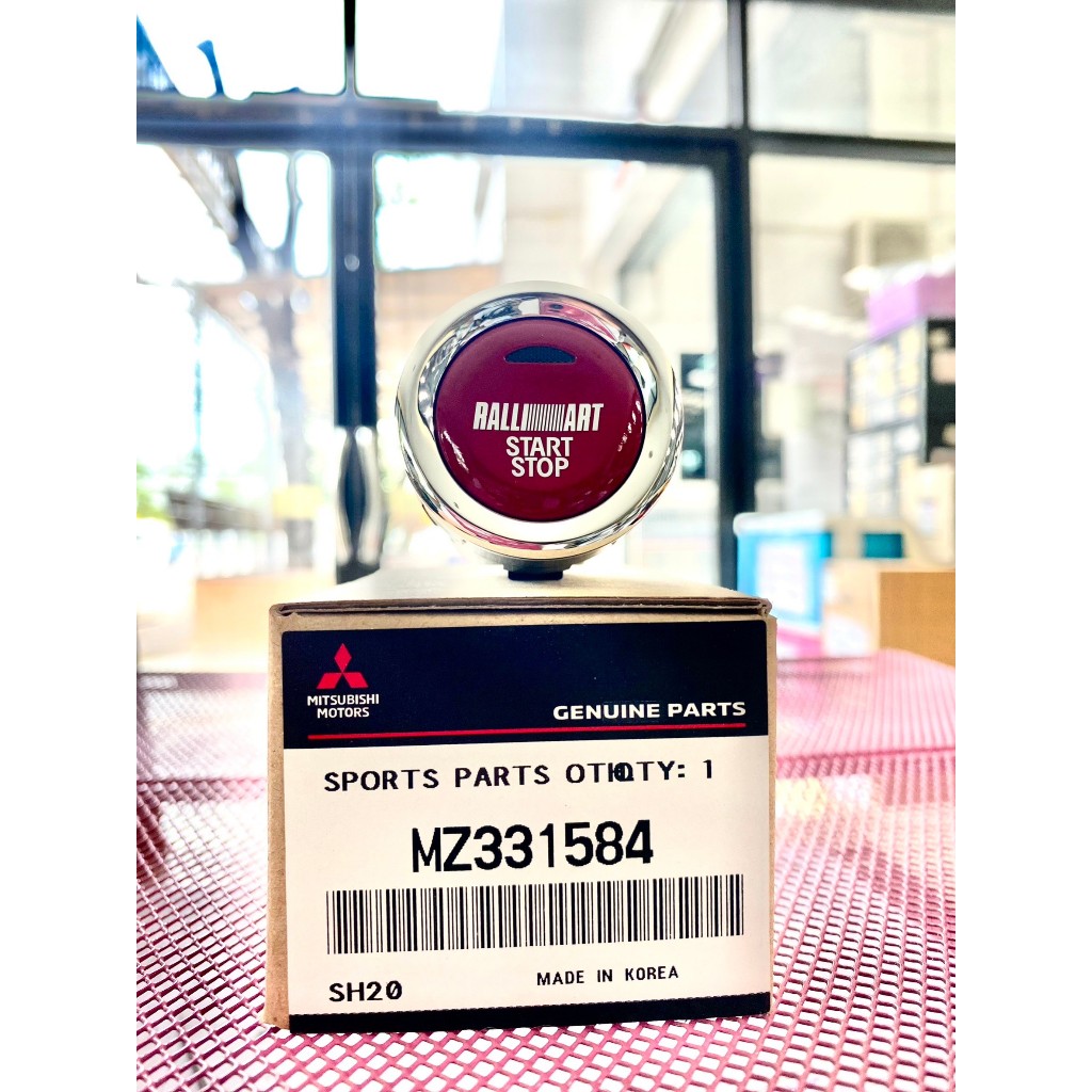 Push start ralliart Engine Button Rally Art Mitsubishi Genuine Center Pick Mz Code331584 ...