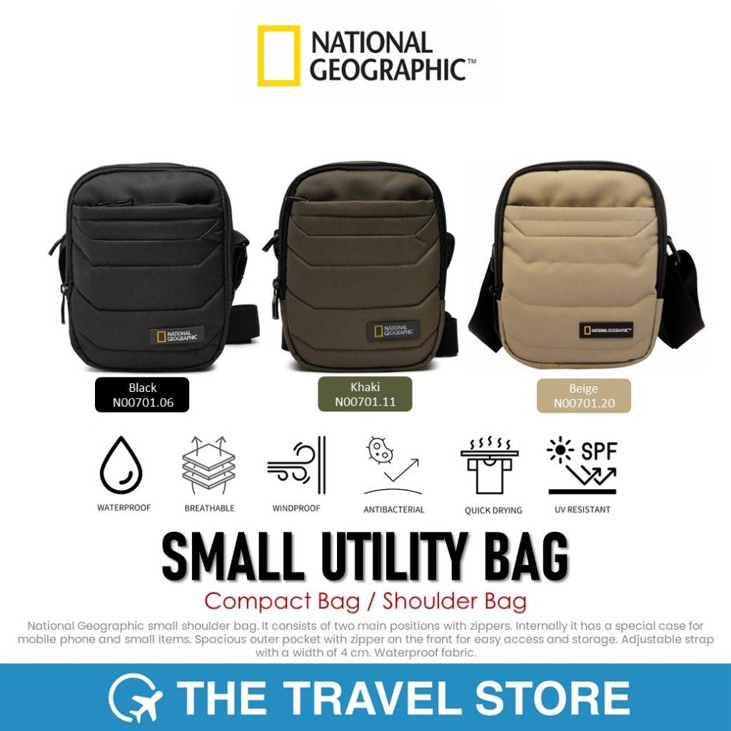 NATIONAL GEOGRAPHIC Small Utility Shoulder Bag [N00701] | Shopee Malaysia