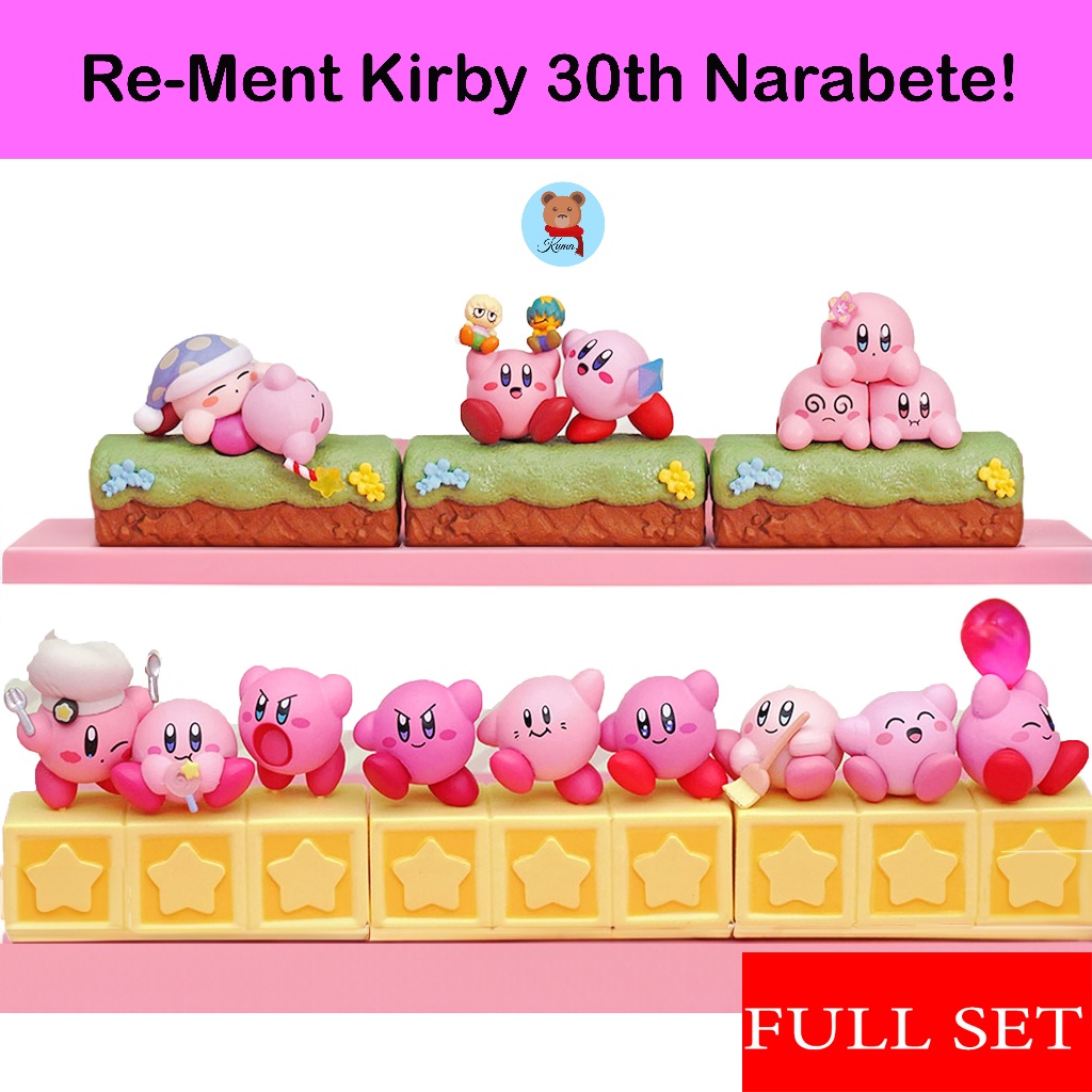(Set Up) Re-Ment Kirby 30th Narabete! Poyotto Collection Full Set 6 Pieces Miniature Toys Reset ...