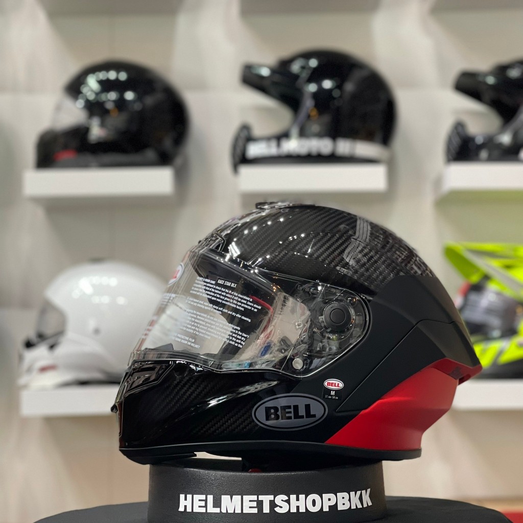 BELL RACE STAR FLEX DLX LUX BLACK RED Full Face Helmet | Shopee Malaysia