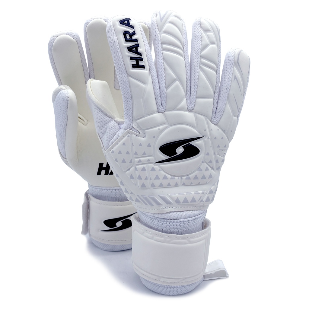 HARA Sport PRO GK 2024 Goalkeeper Gloves Removable Finger Safe White ...