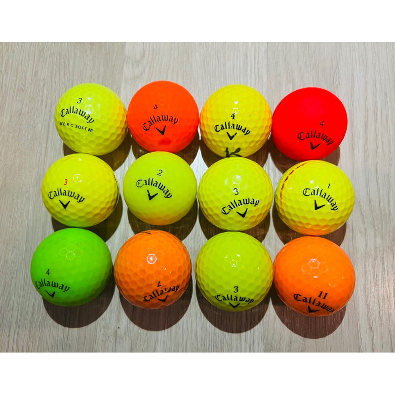 Used Callaway Golf Balls Assorted Colors Condition 80-Out 10 Rounds ...