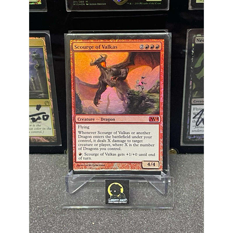 (MTG)(2014 Core Set) Scourge of Valkas (Foil)(NM) | Shopee Malaysia