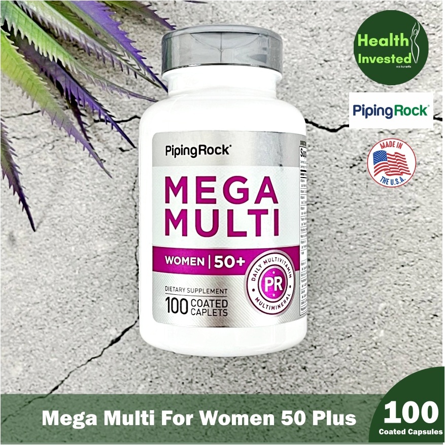 Mega Multi For Women 50 Plus 100 Coated Capsules Multivitamin | Shopee ...