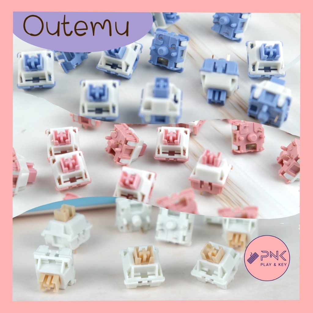 New !! [Pack Of 10 Send Quickly] Outemu Switch Cream Yellow Blue Pink ...