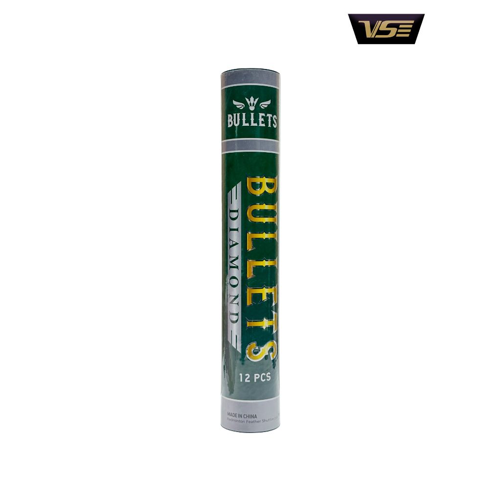 BULLETS Badminton Shuttlecocks DIAMOND Standard SPEED 75 And 76 (1 Tube Contains 12 Balls ...