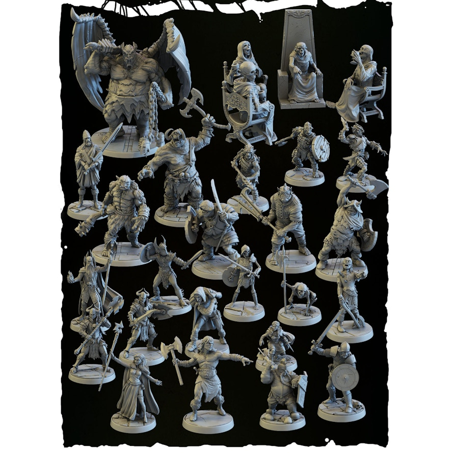 dungeon of Despair character set-DND miniature and dragons miniatures ...