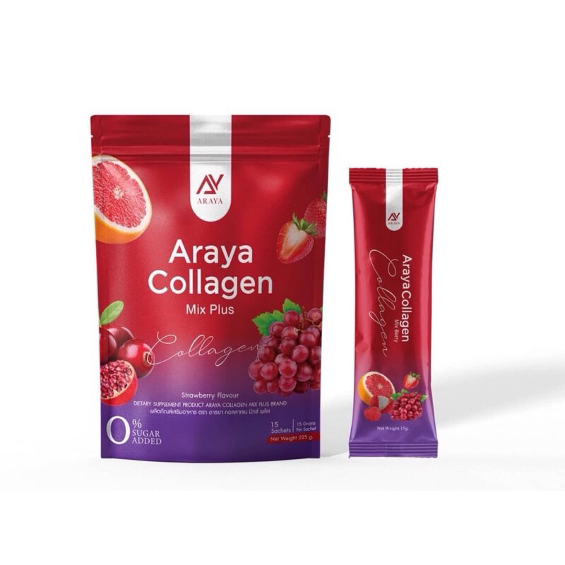 Araya Collagen Mix Plus (1 Pack) 15 Sachets | Shopee Malaysia