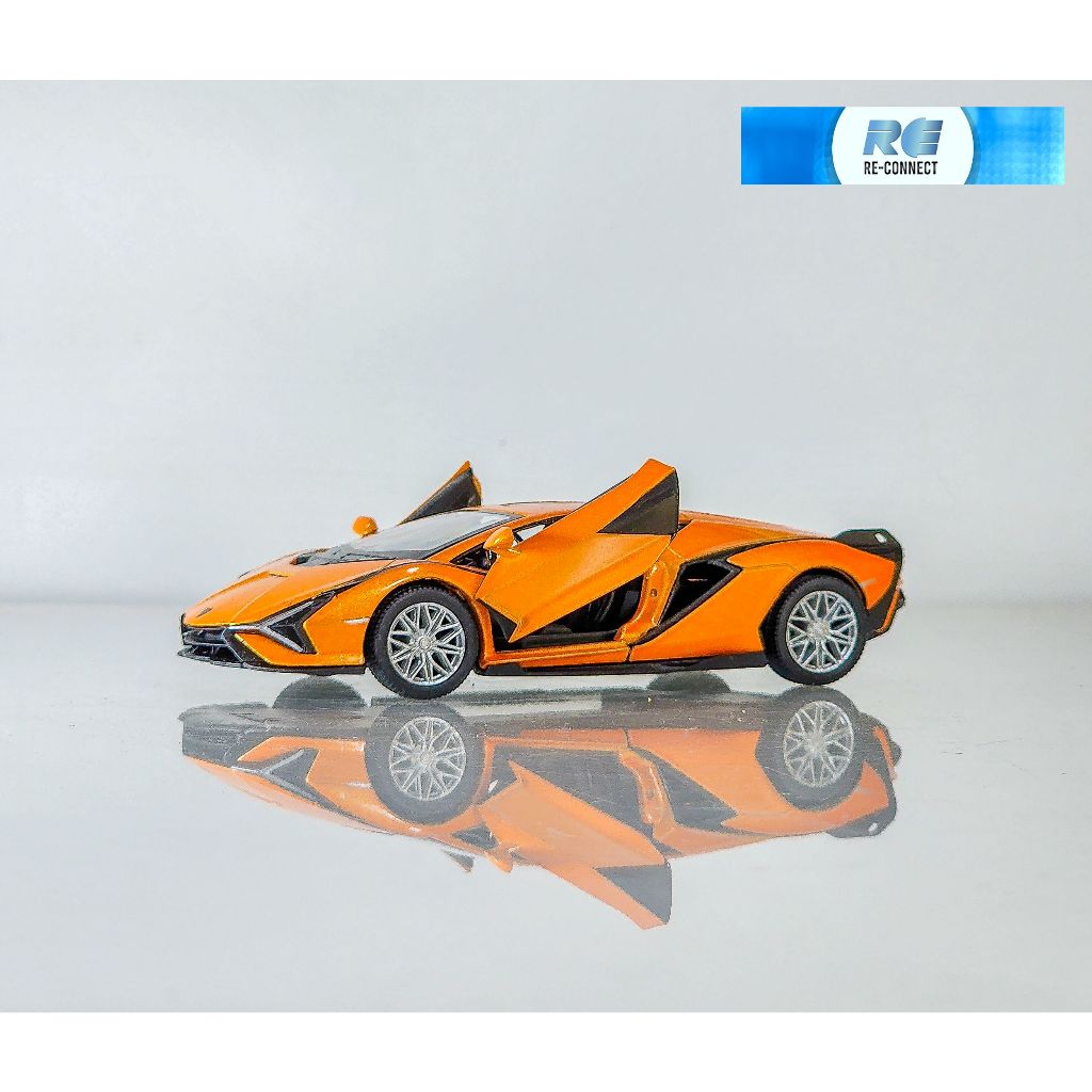 Kinsmart Diecast Model Car Super Lamborghini Sian 1:40 Supercar FKP37 ...