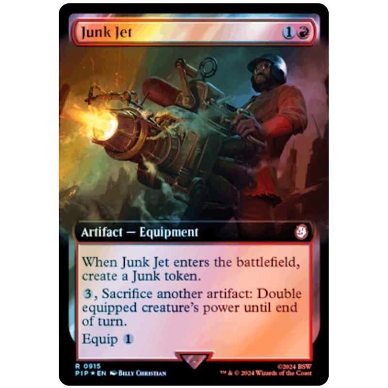 Universes Beyond: Fallout Variants Foil: Junk Jet (0915-Surge Foil-Extended Art) | Shopee Malaysia