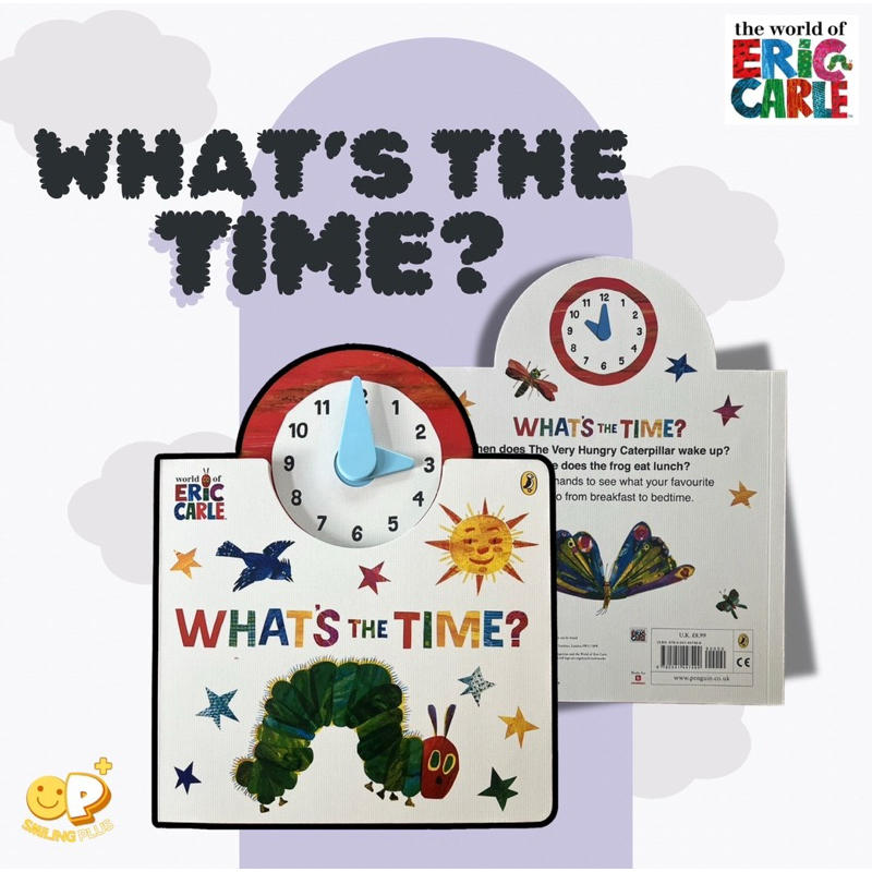 Eric Carle What's the time? Board Book Learns On time With Clock For ...