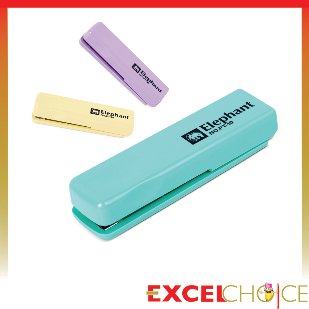 Elephant Brand Stapler No. PT-10 Assorted Colors | Shopee Malaysia