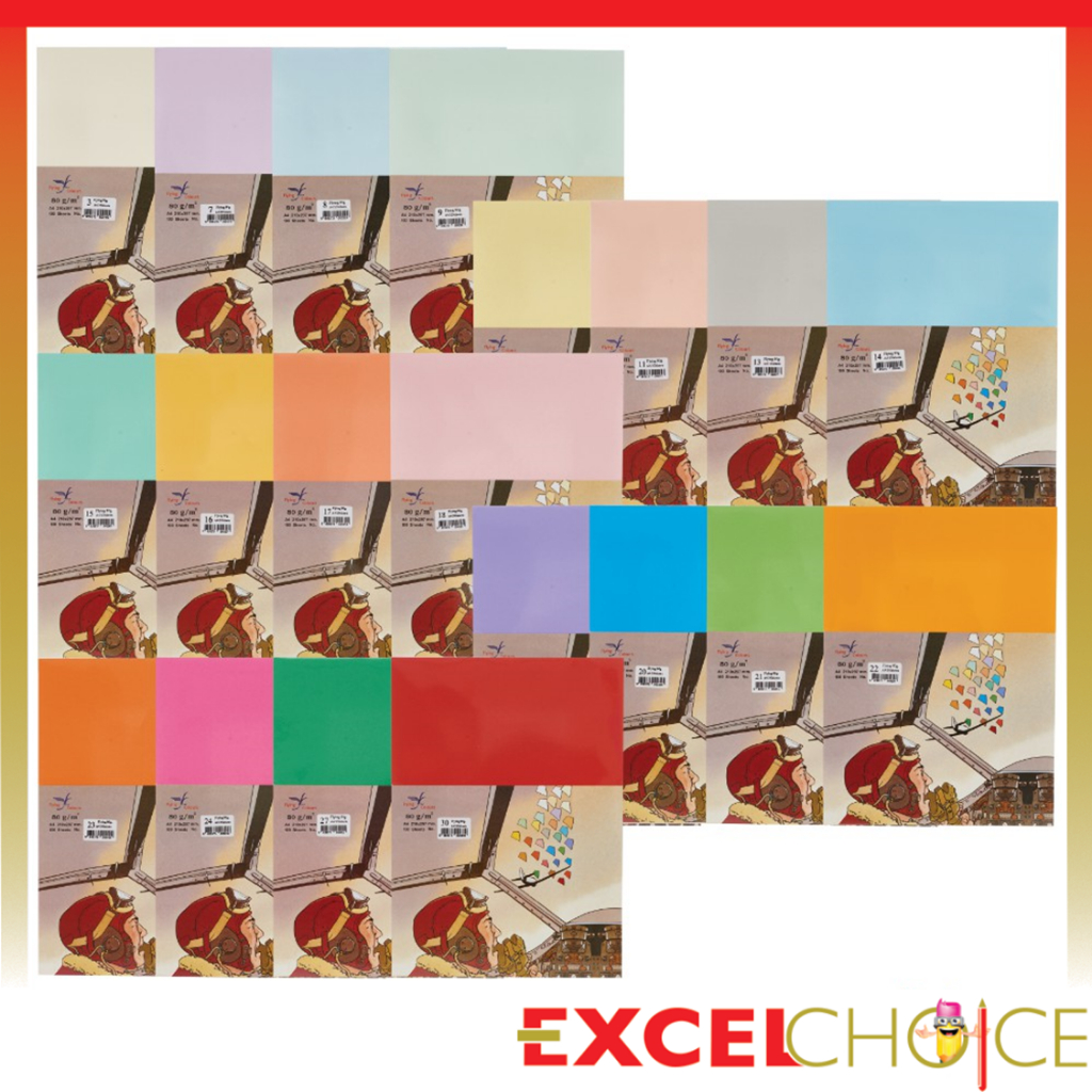 Flying Colour Paper A4 Copy (Flying) Colours (100 Sheets) | Shopee Malaysia