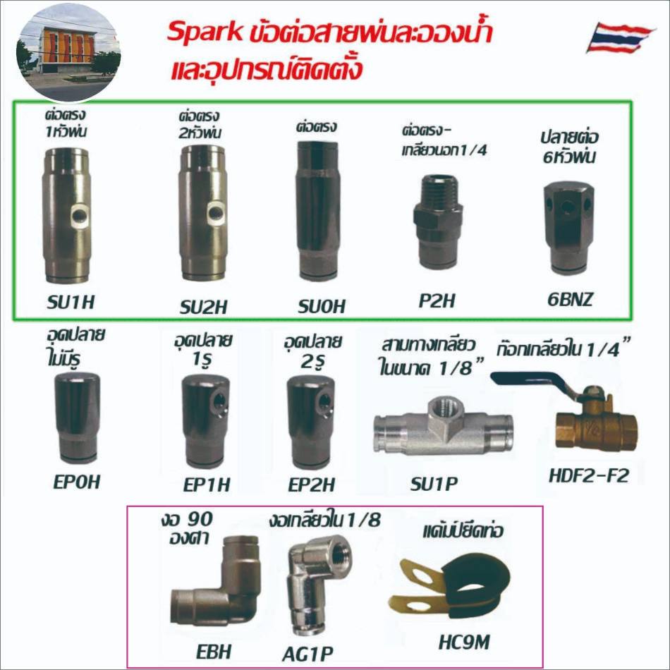 Spark Pe Pipe Fitting Water Spray Hose Connector Mist Sprayer There Are ...