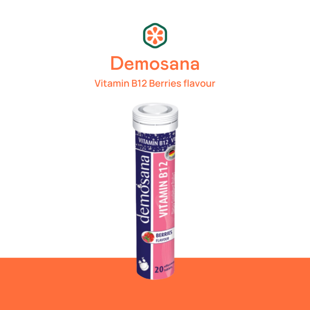 Demosana Vitamin B12 Berries Flavor l Water Soluble Effervescent ...