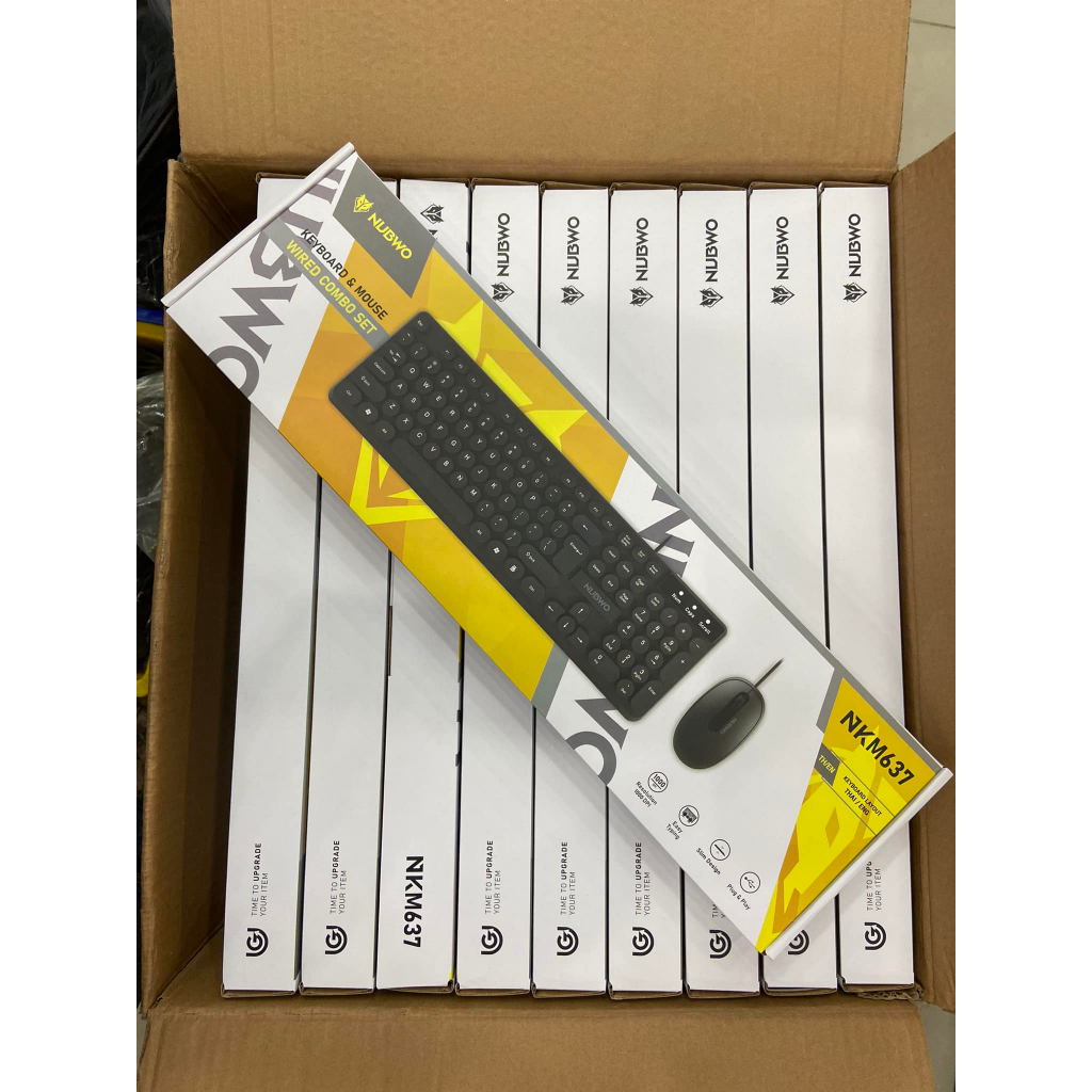 Sent From Thailand Nubwo NKM637 Keyboard + Mouse USB set NKM-637 combo | Shopee Malaysia