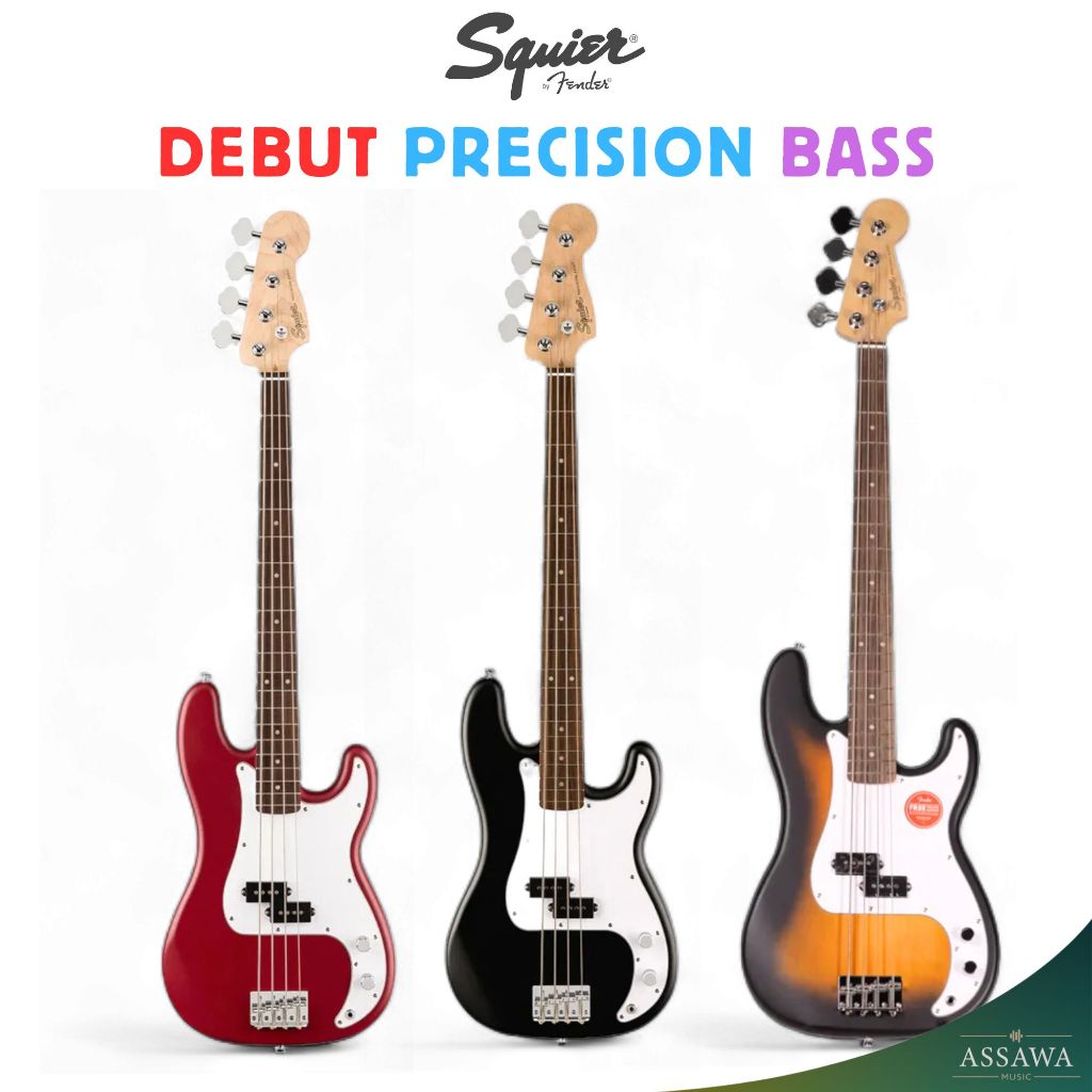 Squier Debut Precision Bass 4 String Electric AssawaMusic Automatic ...
