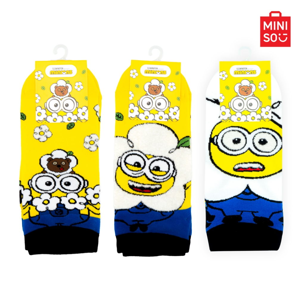 MINISO Ankle Socks Daisy Minions Collection | Shopee Malaysia