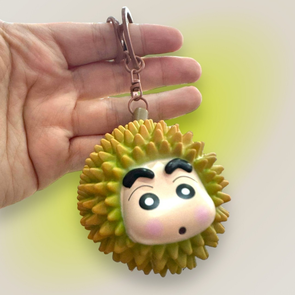 There Are 3 Types Of Durian Shin-Chan Keychains. | Shopee Malaysia